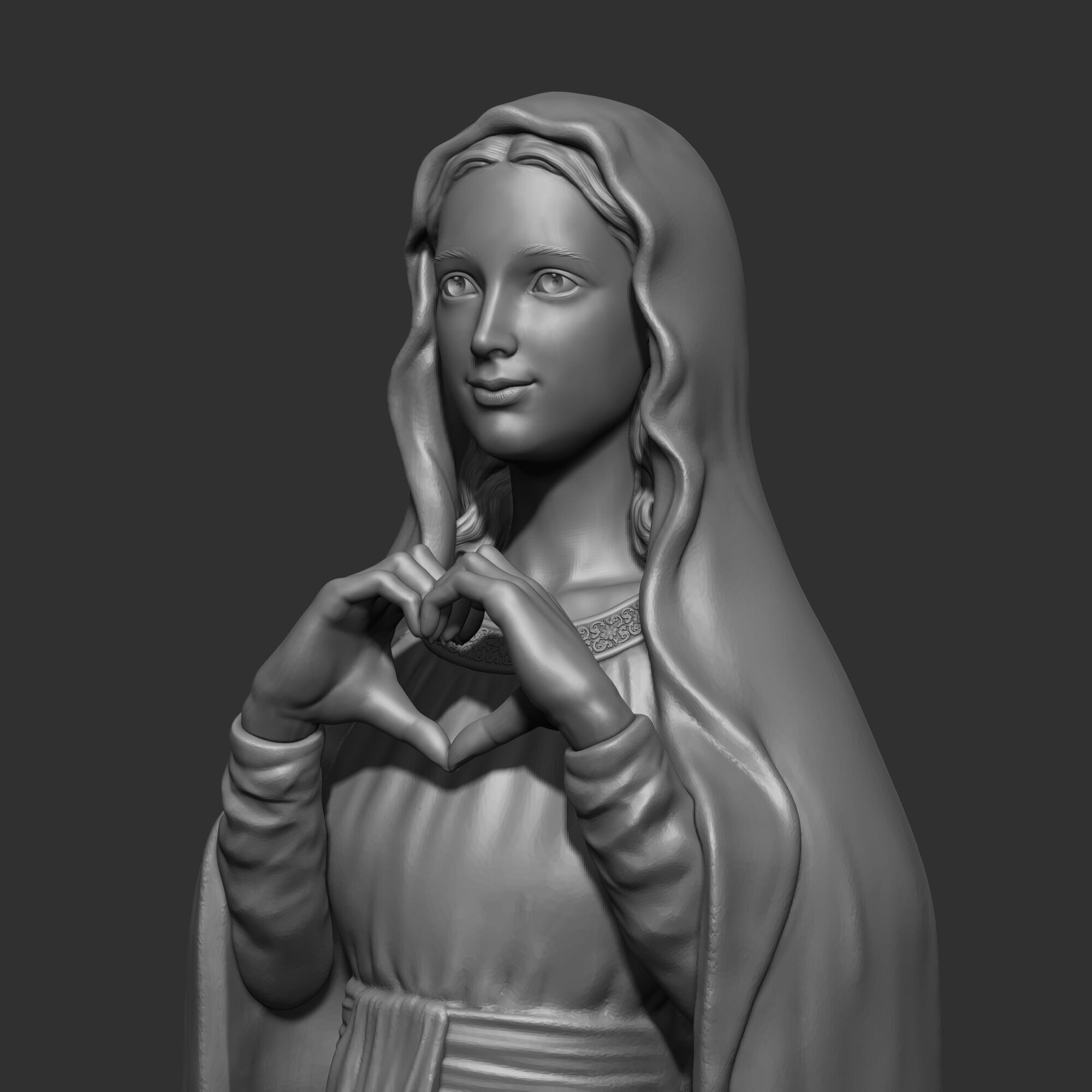 Our Lady V4 3D print model 3D model 3D printable | CGTrader