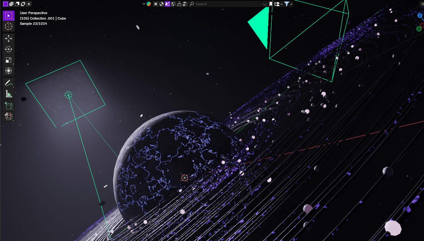 Sci-Fi Planetary Explosion by Geometry Nodes free 3D model animated | CGTrader