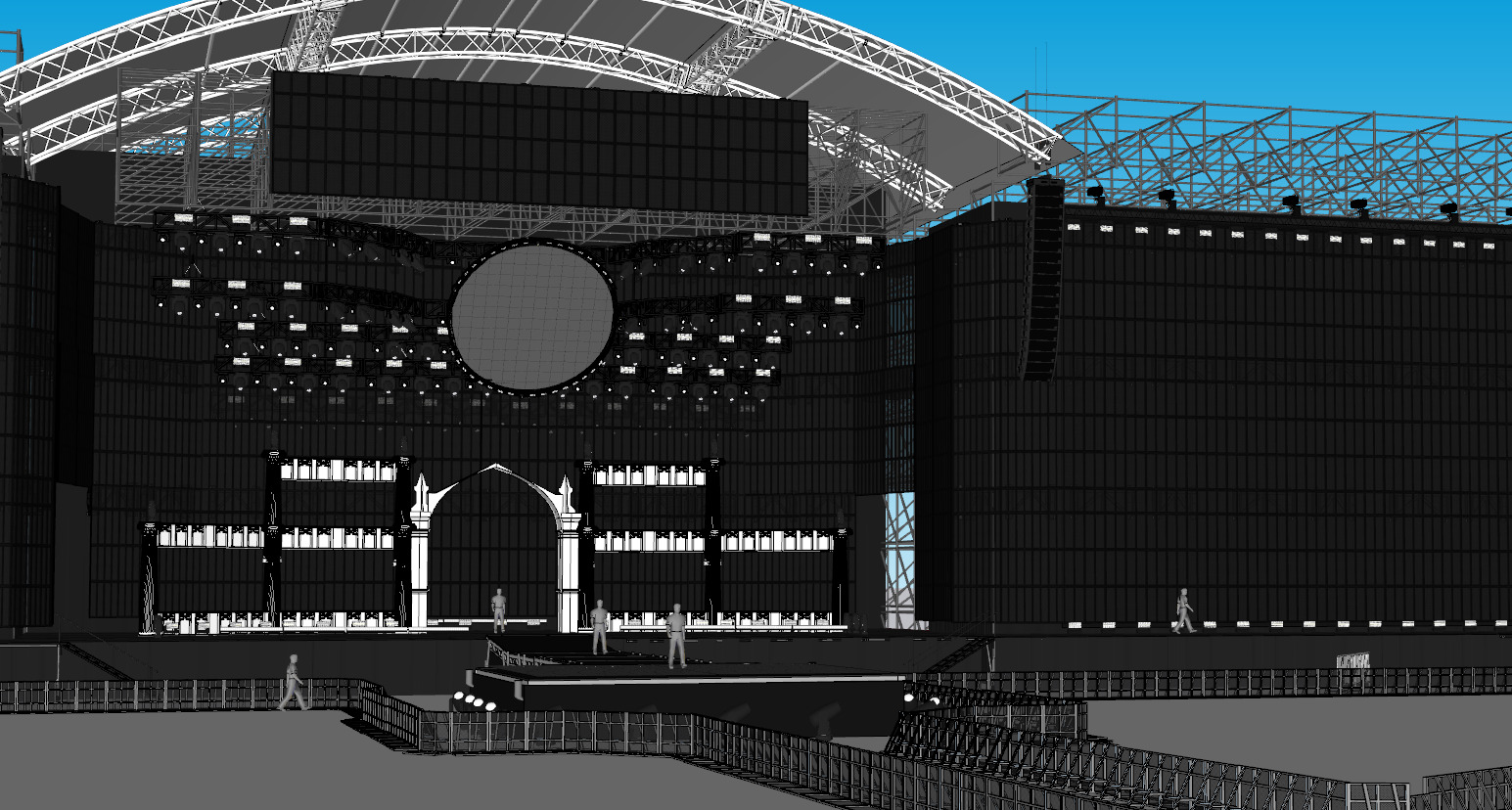 LADY GAGA COACHELLAC CONCERT STAGE MODEL - high detail 3D model | CGTrader
