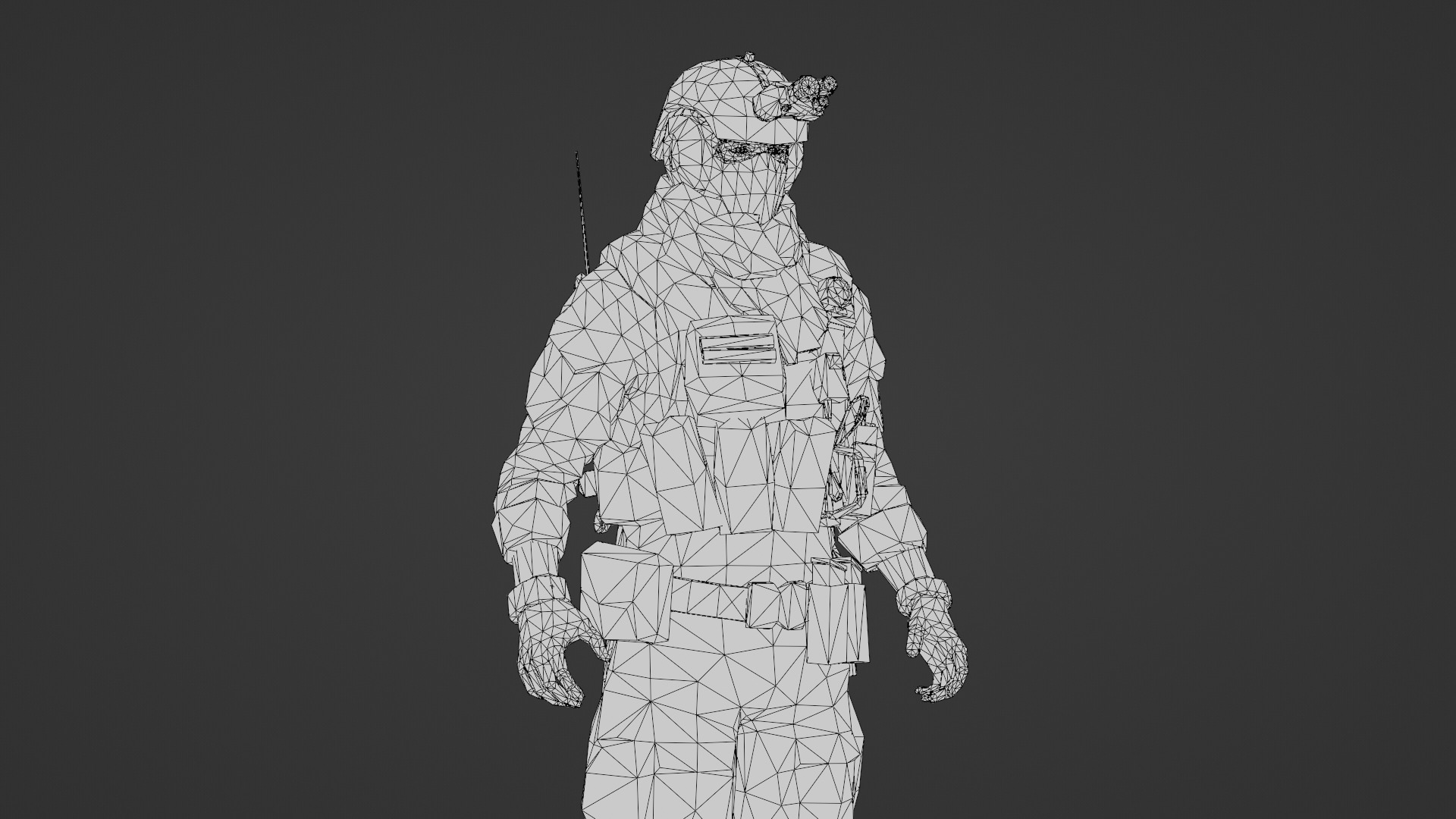 3D model Modern Military Soldier 3D Model Game-Ready Rigged VR / AR ...