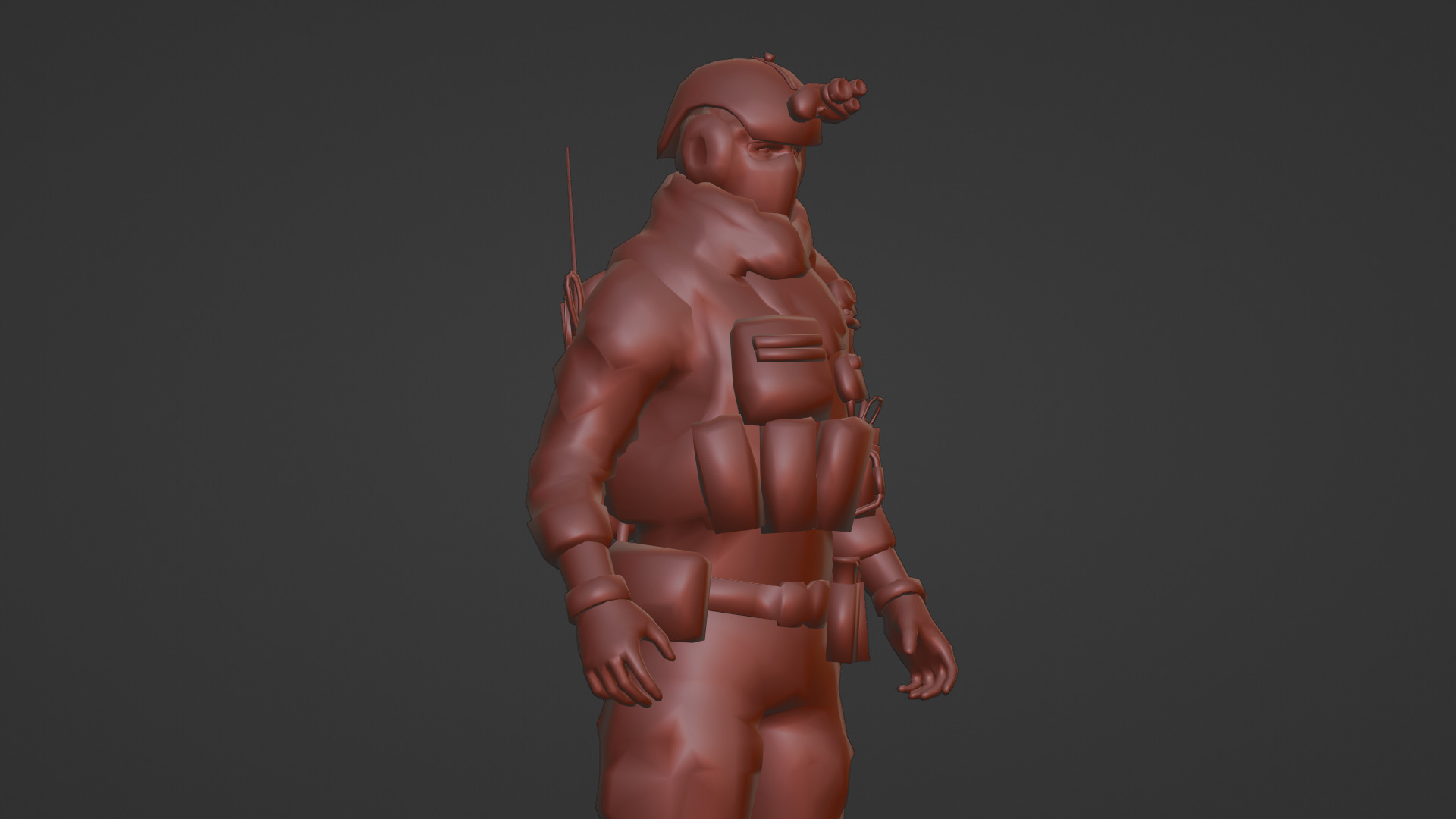 3D model Modern Military Soldier 3D Model Game-Ready Rigged VR / AR ...