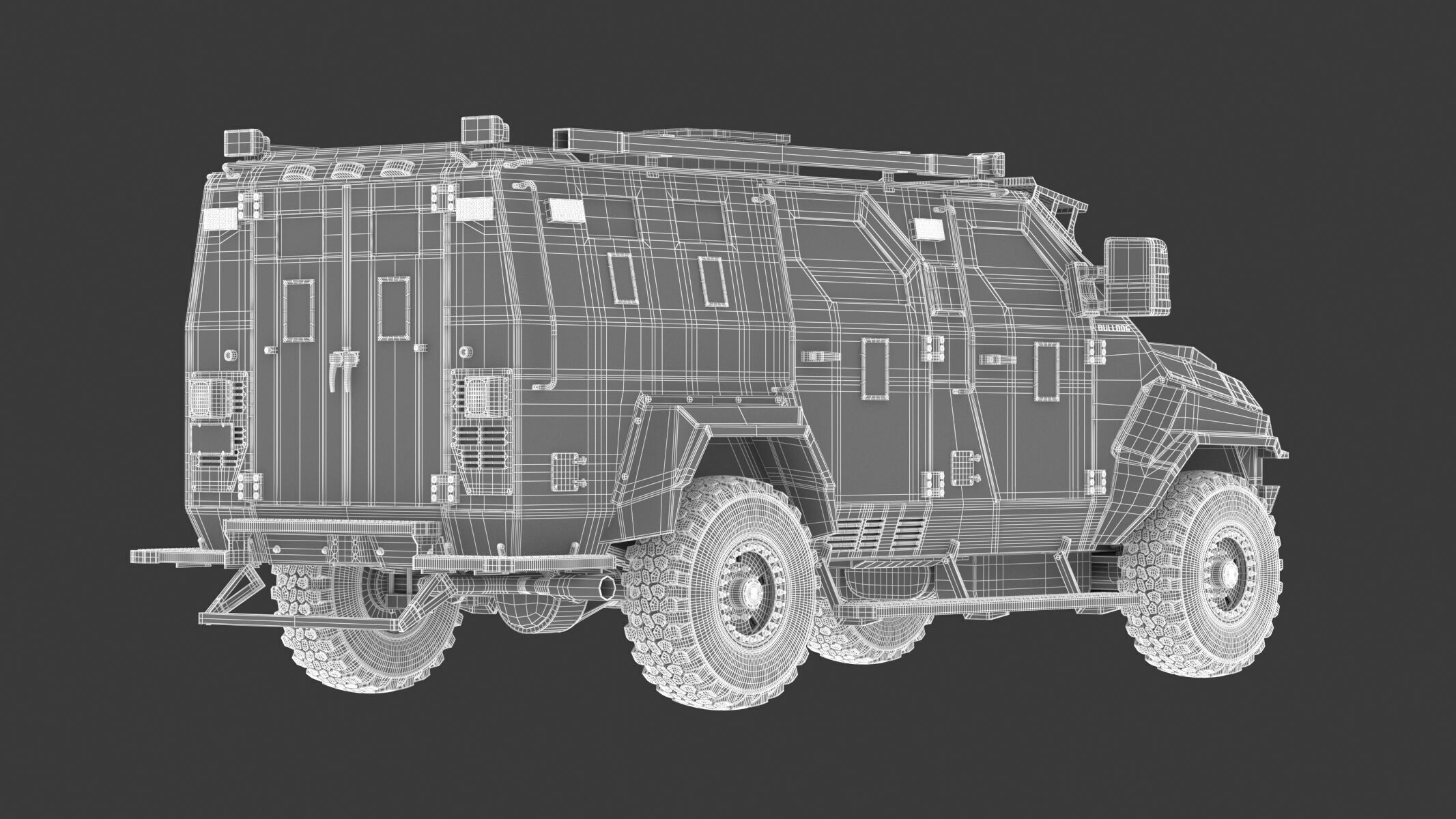 3D model Alpine Armored Bulldog Tactical SWATAPC Truck Military Vehicle ...