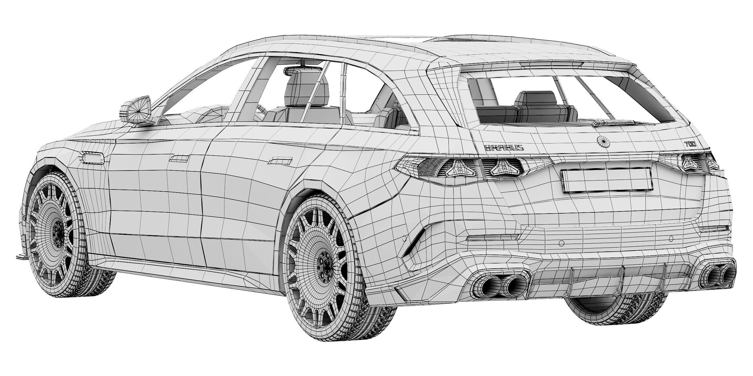 Brabus 700 AMG E53 estate 2026 3D model | CGTrader
