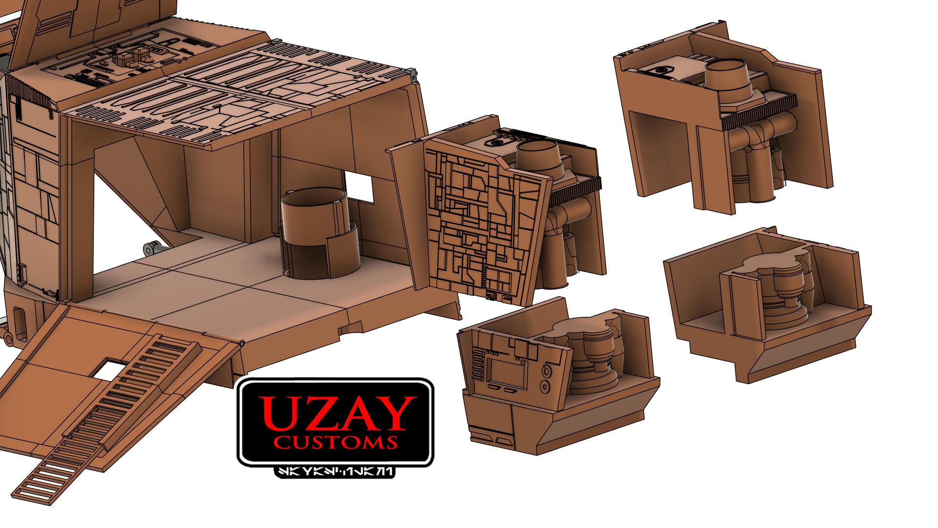 Star wars Jawa Sandcrawler 3D print model 3D model 3D printable | CGTrader