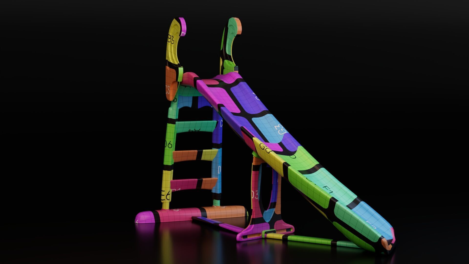 Kids Slide free VR / AR / low-poly 3D model | CGTrader