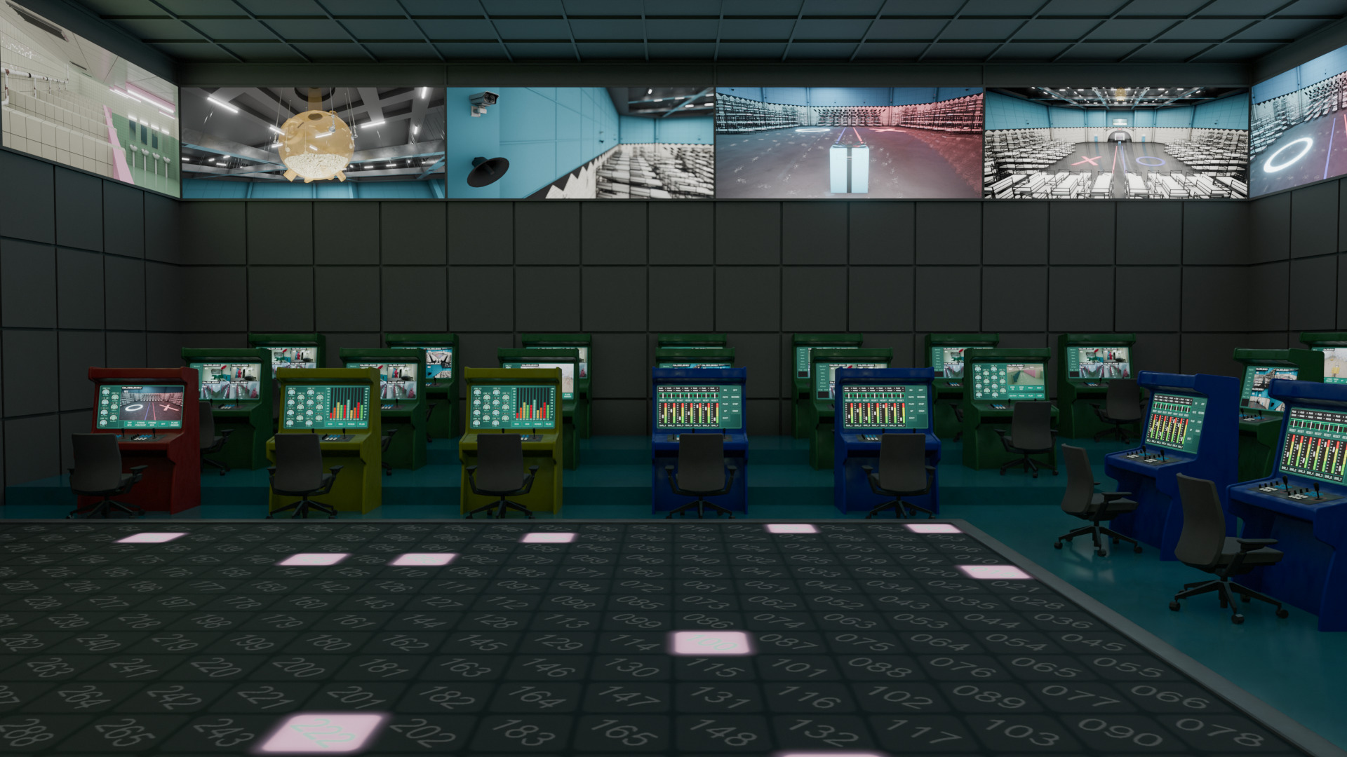 Squid Game Master Control Room 3D model | CGTrader