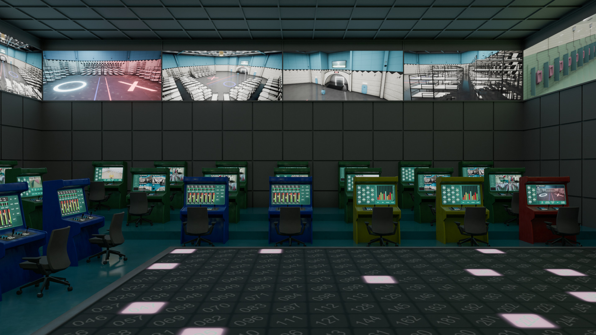 Squid Game Master Control Room 3D model | CGTrader