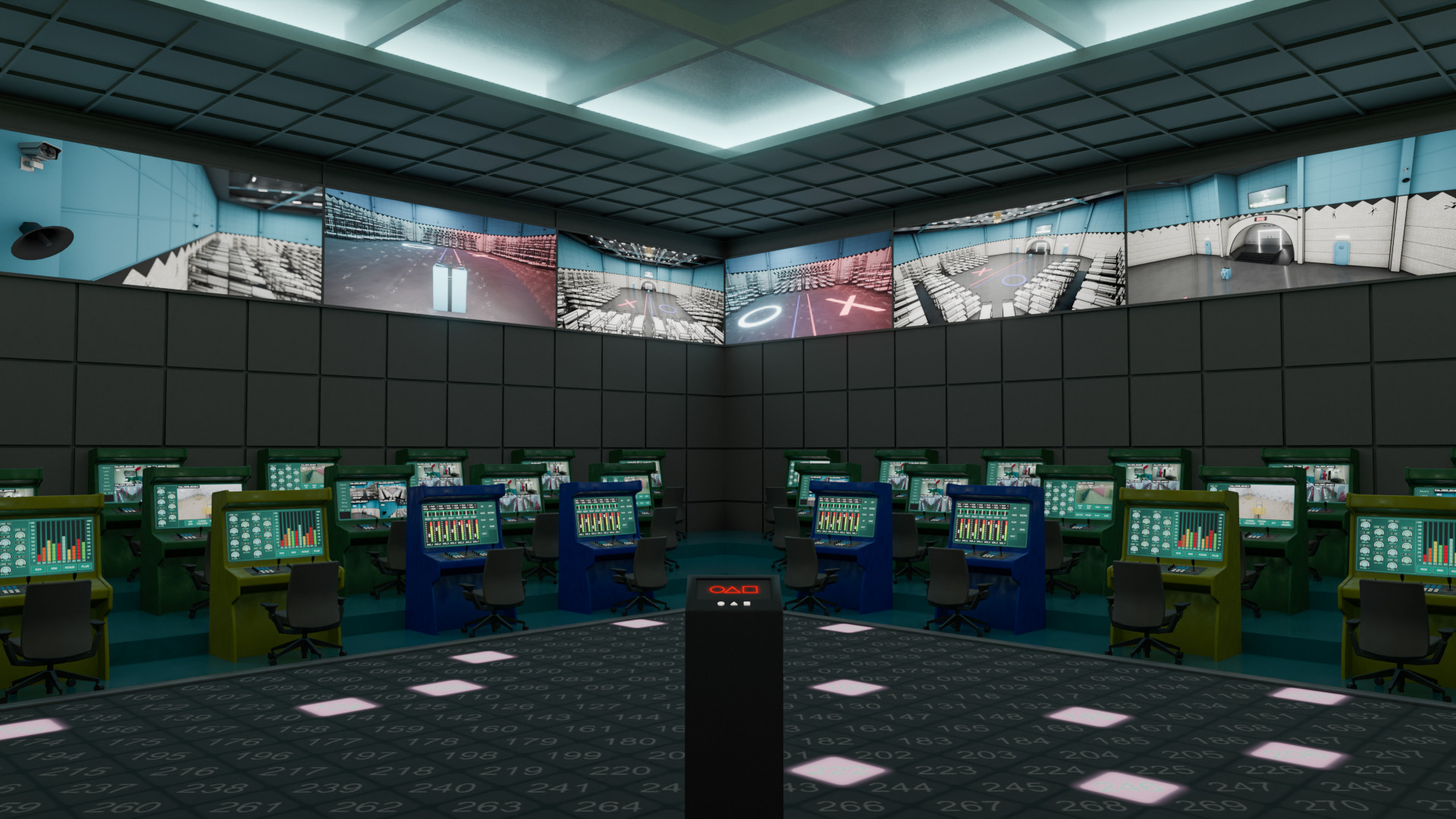 Squid Game Master Control Room 3D model | CGTrader