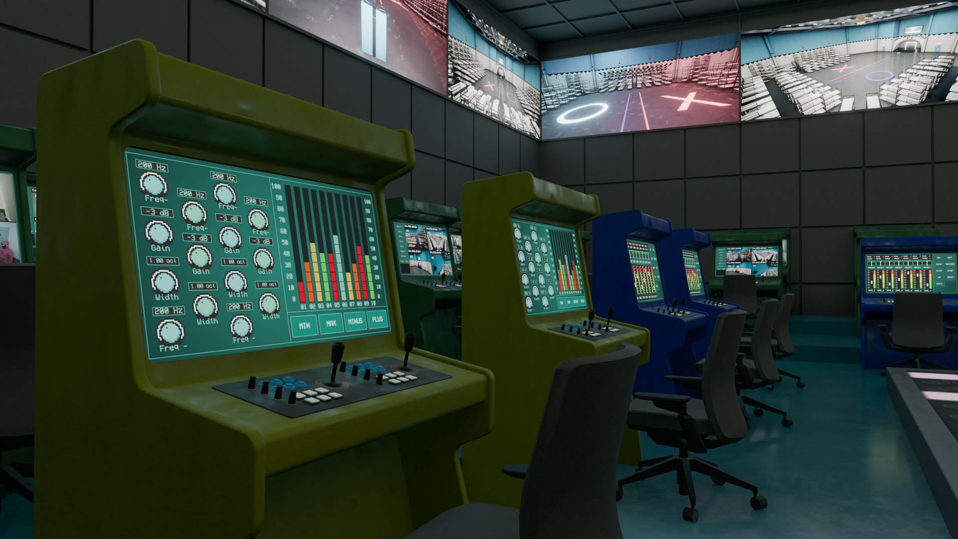 Squid Game Master Control Room 3D model | CGTrader