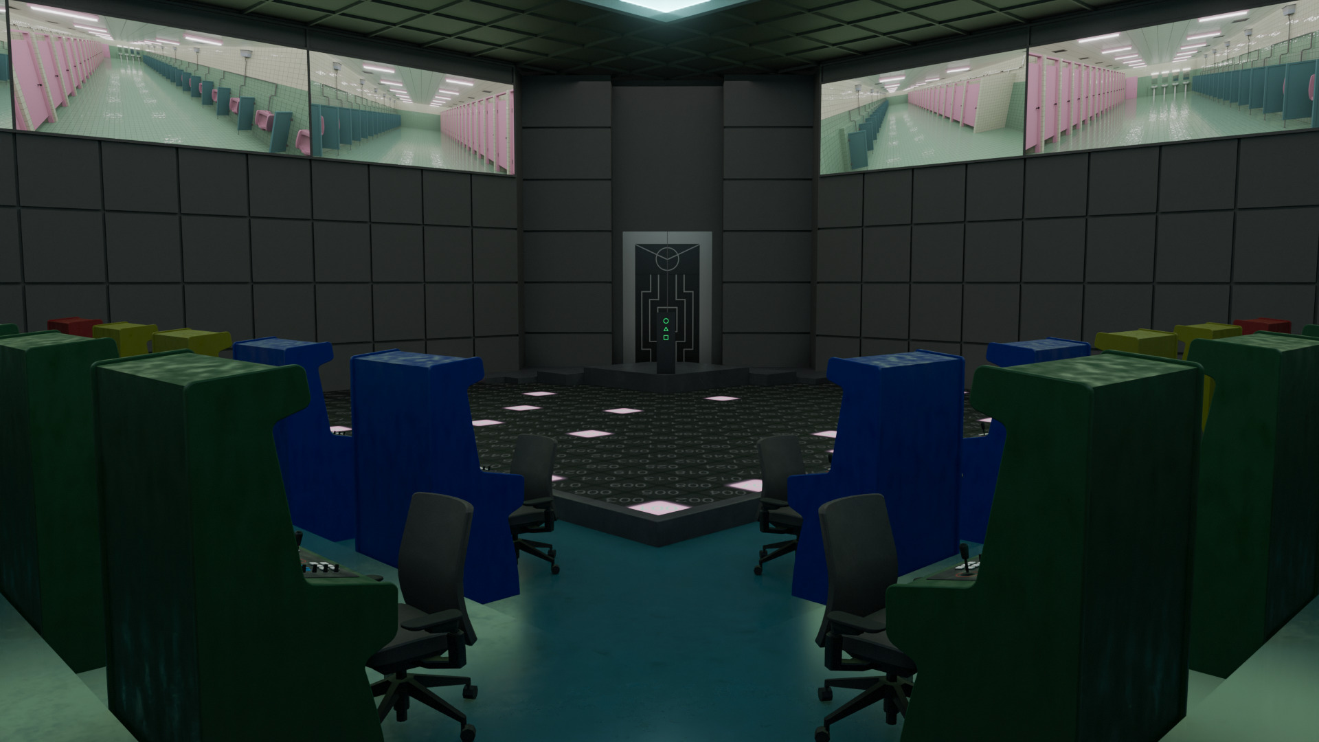 Squid Game Master Control Room 3D model | CGTrader