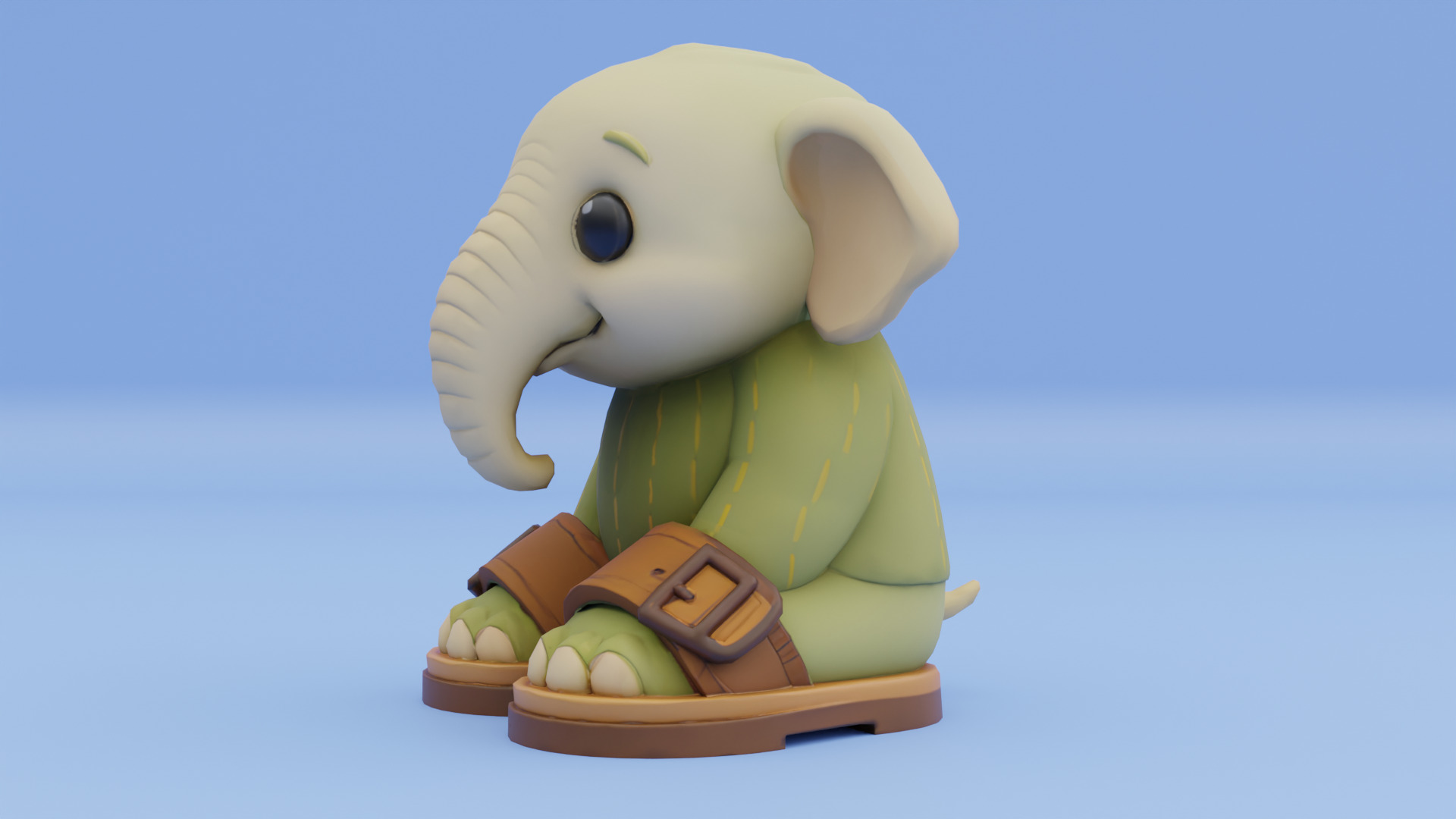 3D model Baby Lirili Larila Italian brainrot Low Poly Character VR / AR ...