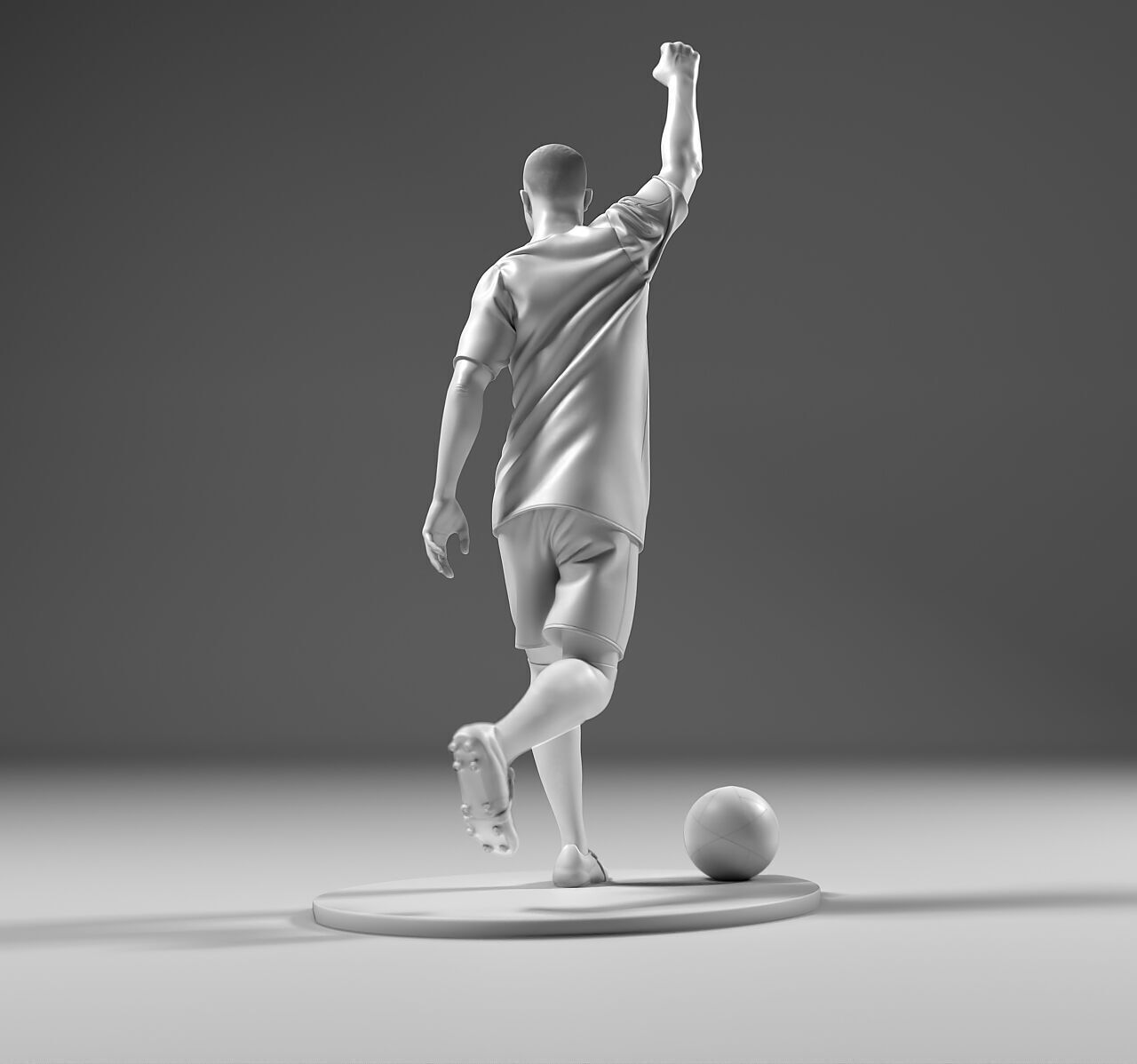 Footballer 05 Run 03 Stl 3D model 3D printable | CGTrader