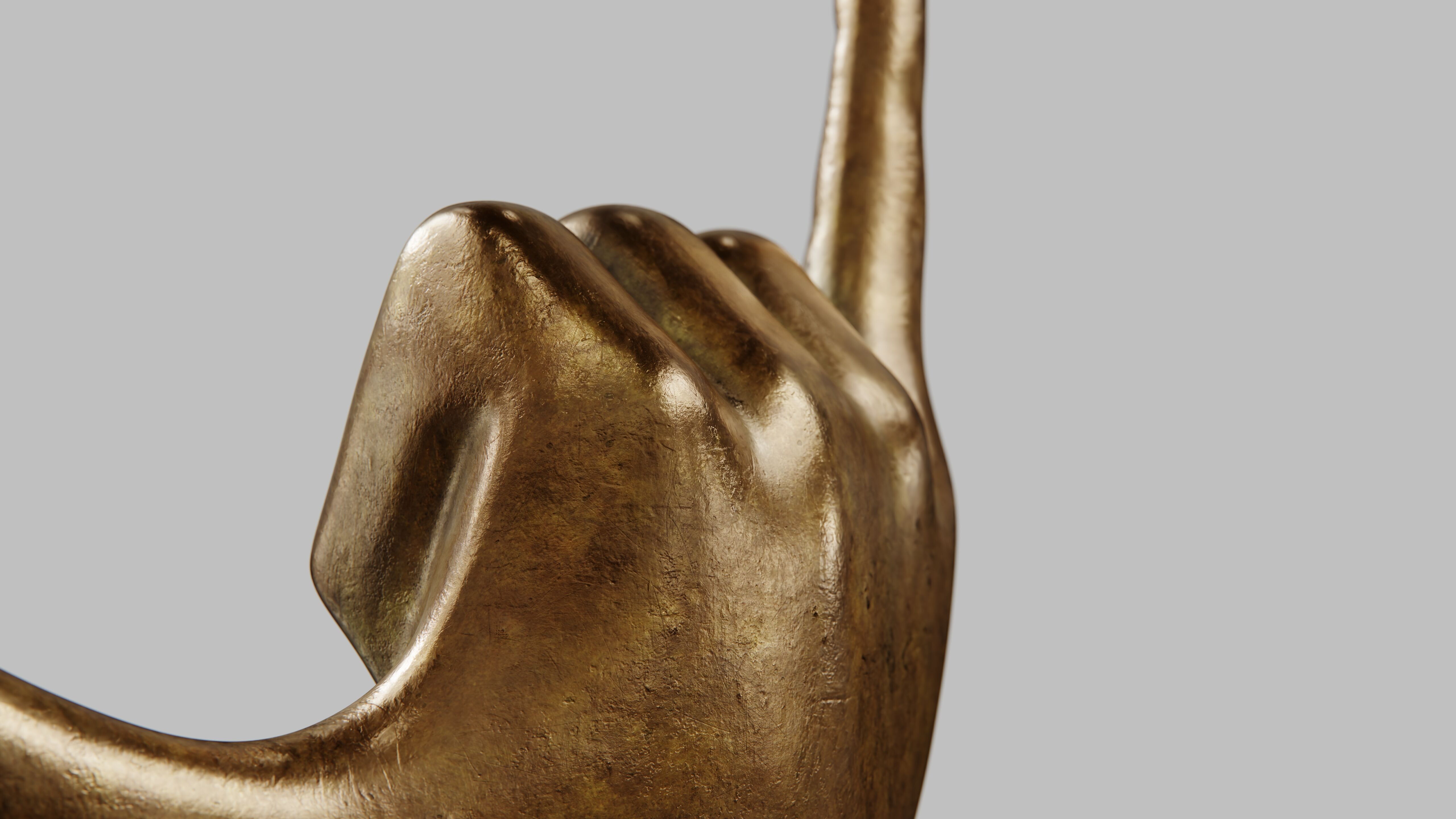 Shaka Sign Hand Sculpture 3D model | CGTrader