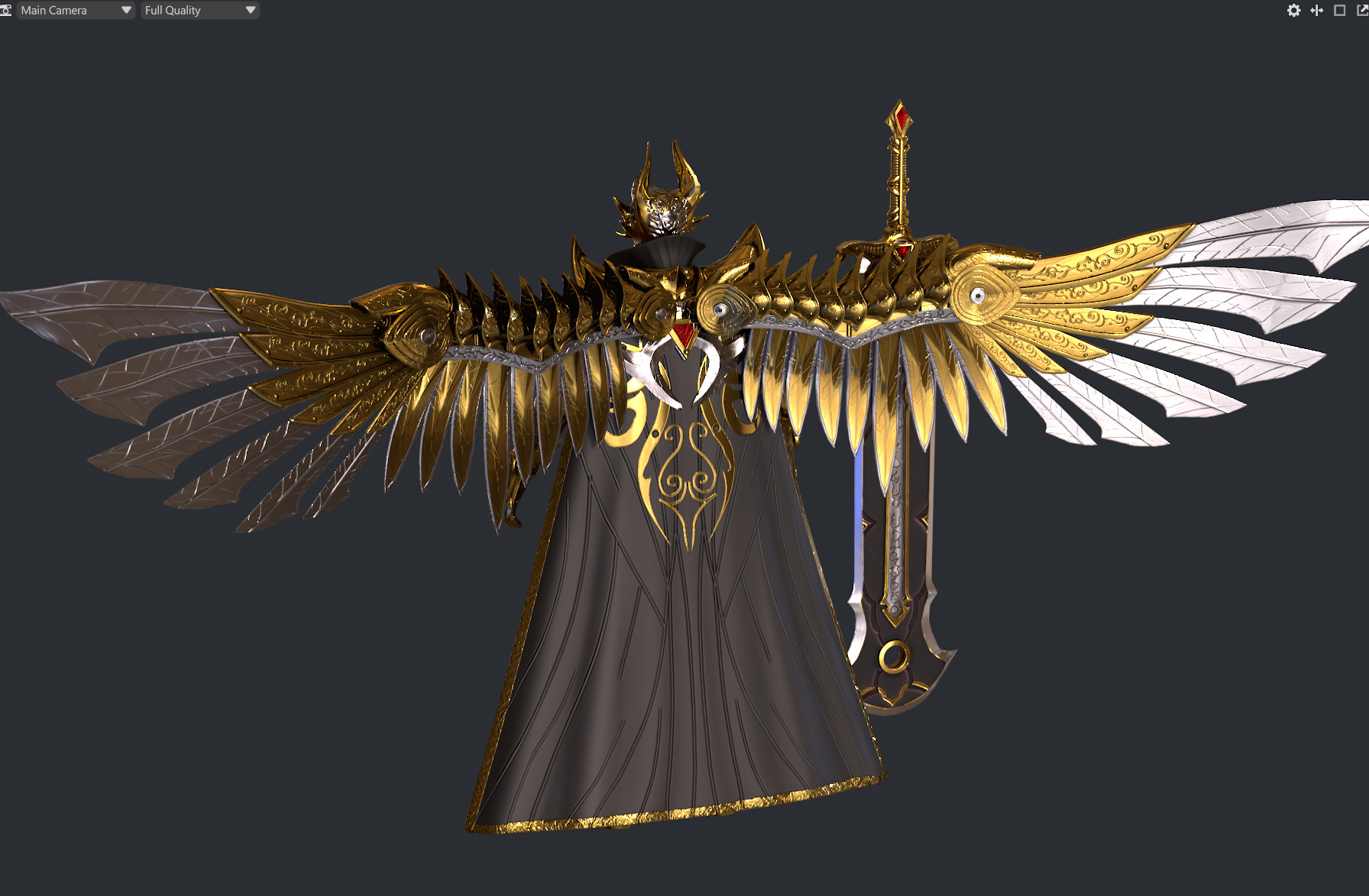 3D model Garo Custom Armor VR / AR / low-poly | CGTrader