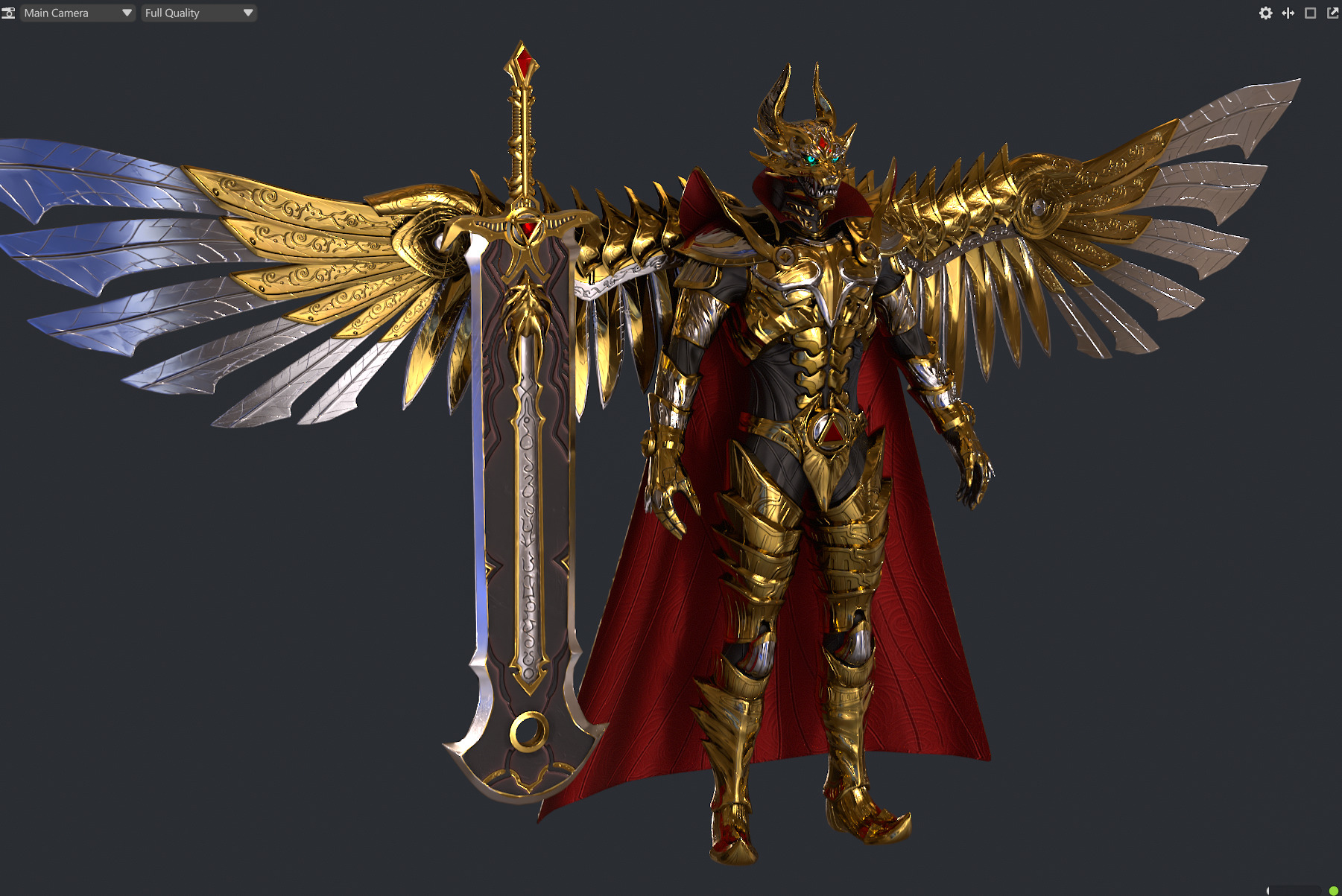 3D model Garo Custom Armor VR / AR / low-poly | CGTrader