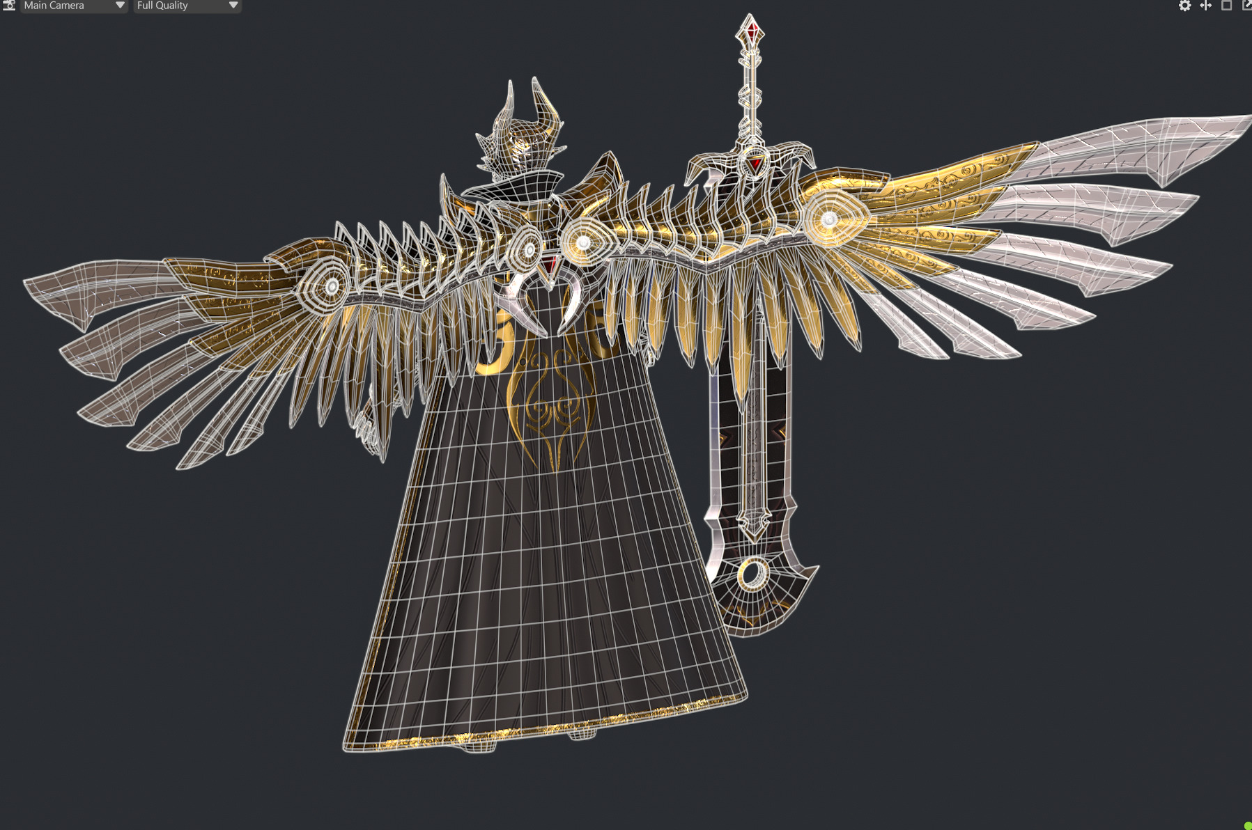 3D model Garo Custom Armor VR / AR / low-poly | CGTrader