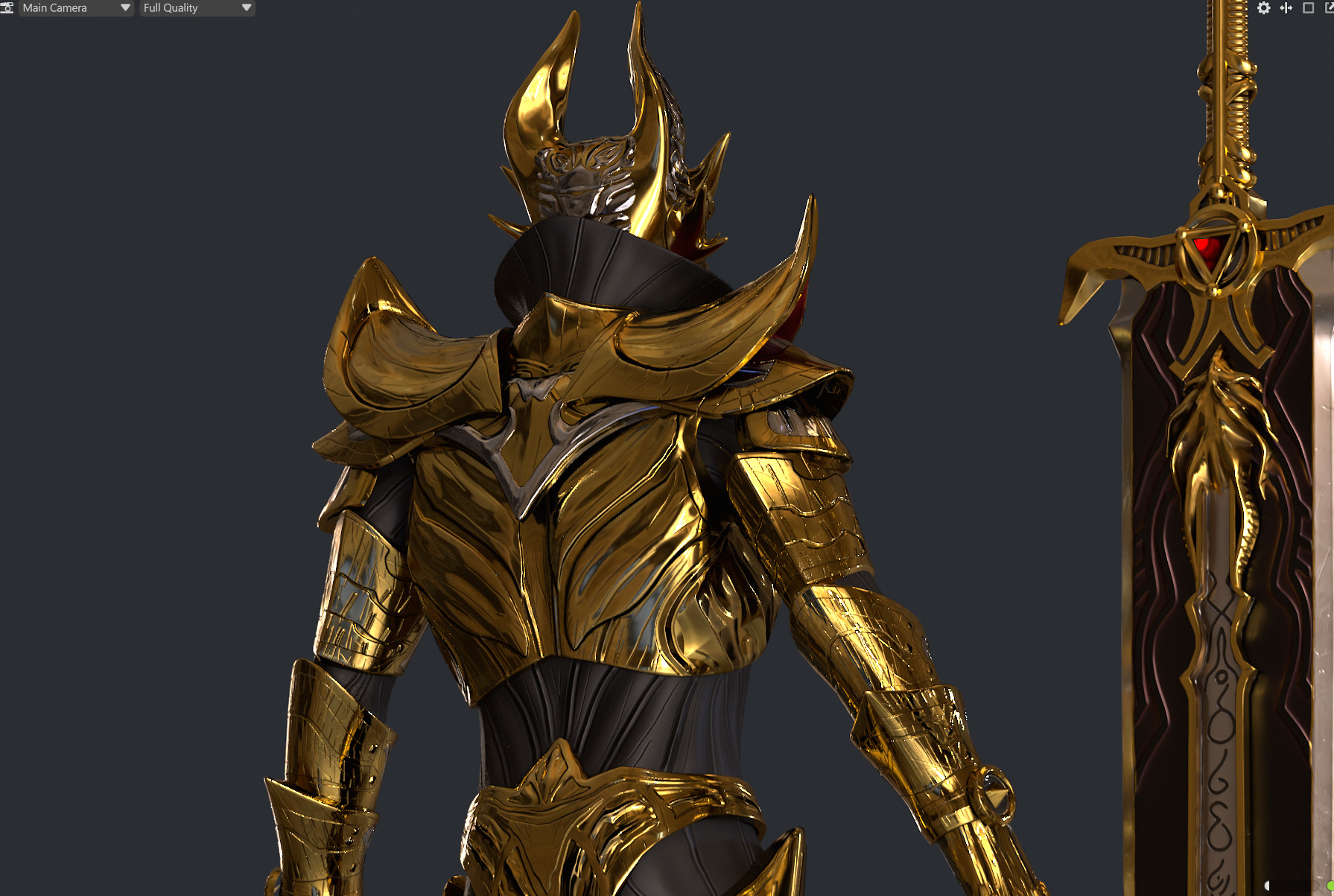 3D model Garo Custom Armor VR / AR / low-poly | CGTrader