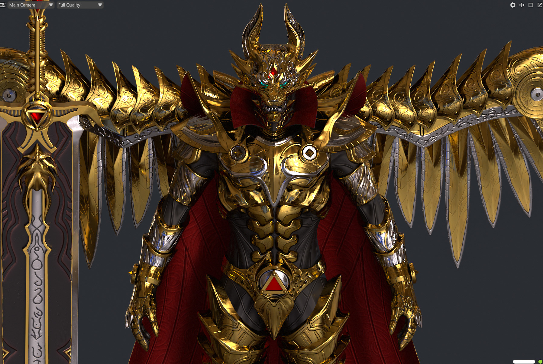 3D model Garo Custom Armor VR / AR / low-poly | CGTrader