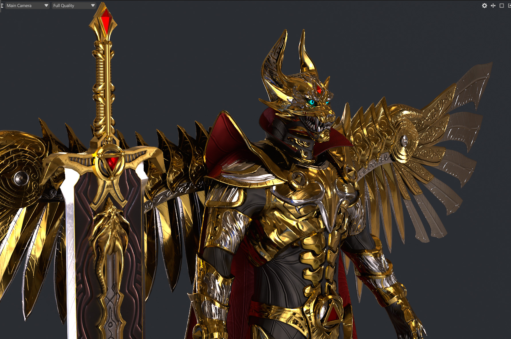 3D model Garo Custom Armor VR / AR / low-poly | CGTrader