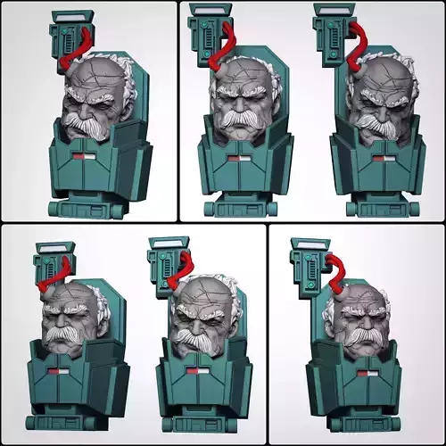 conquest base with head 3D model 3D printable | CGTrader