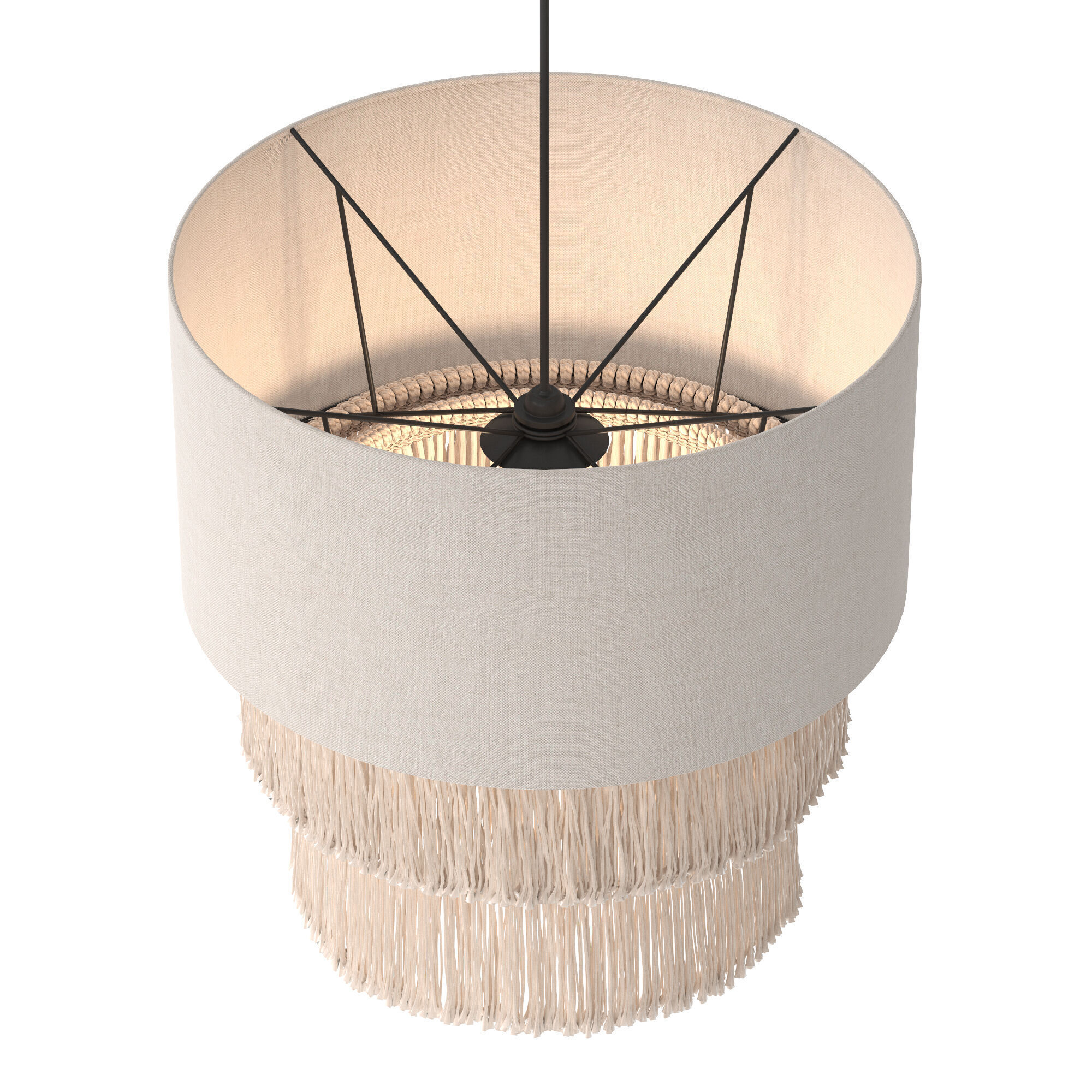 Macrame Lampshade 3D model | CGTrader