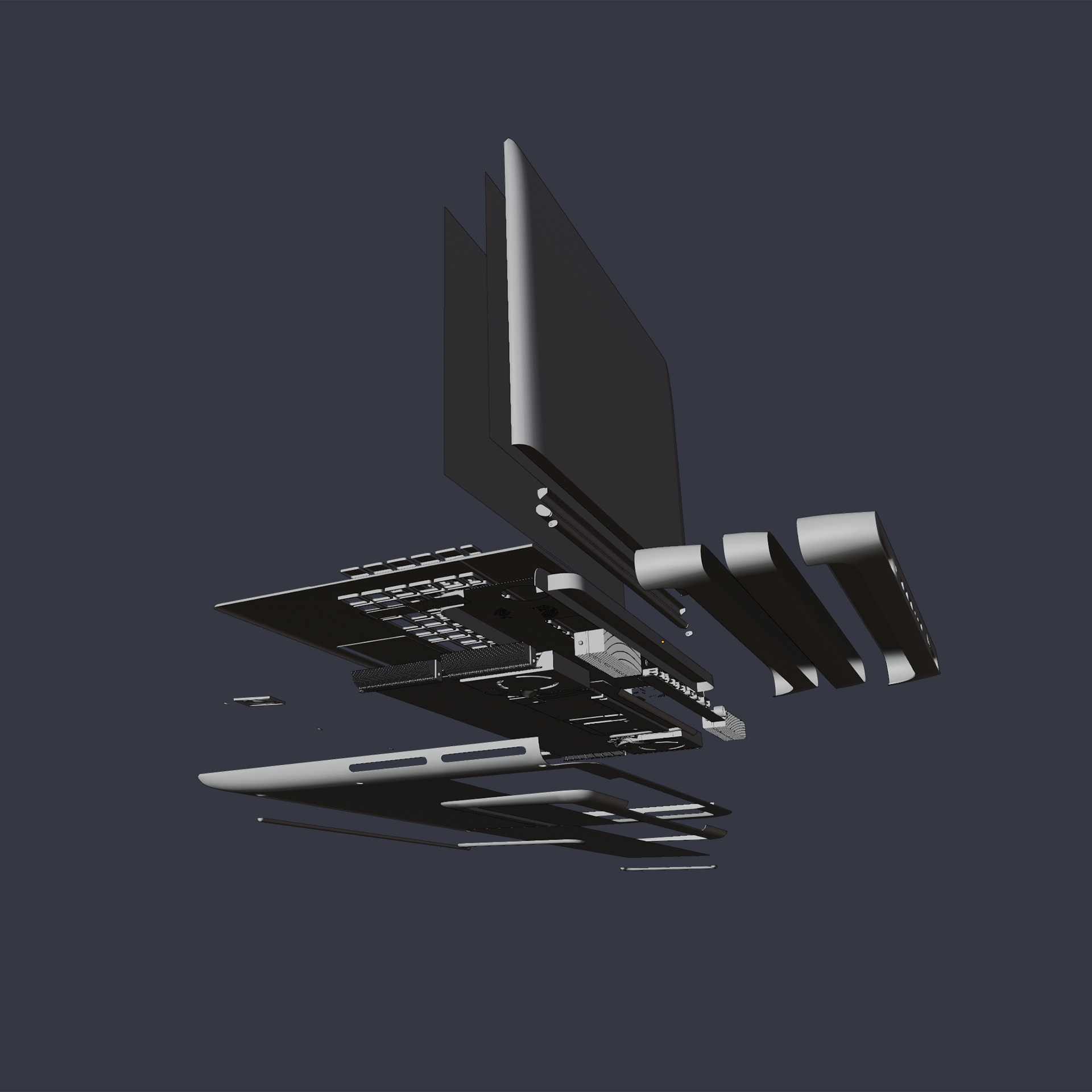 Dell Alienware A51 16 2025 Model 3D model animated rigged | CGTrader