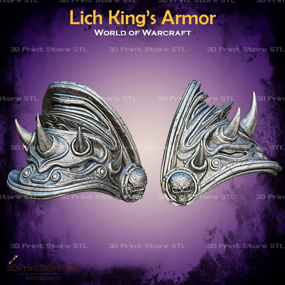 Lich King Armor Cosplay World Of Warcraft - STL File 3D model 3D ...