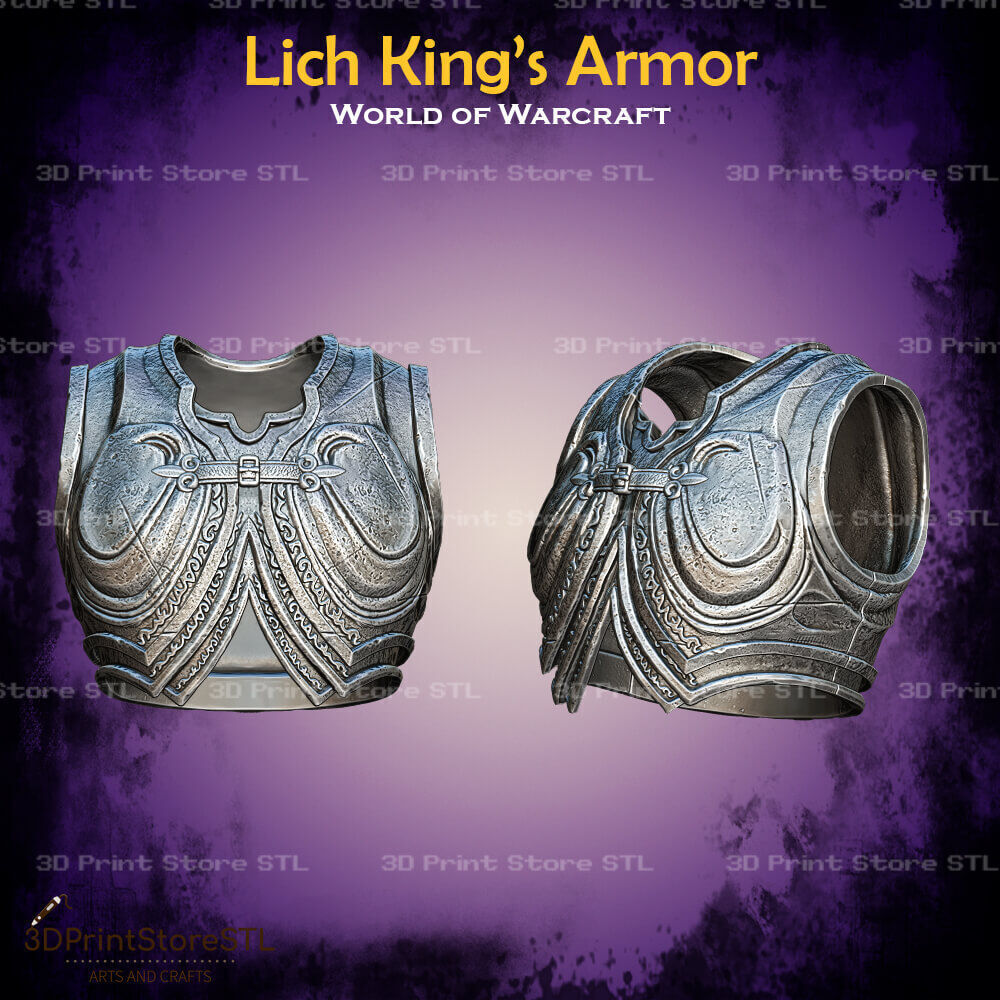 Lich King Armor Cosplay World Of Warcraft - STL File 3D model 3D ...