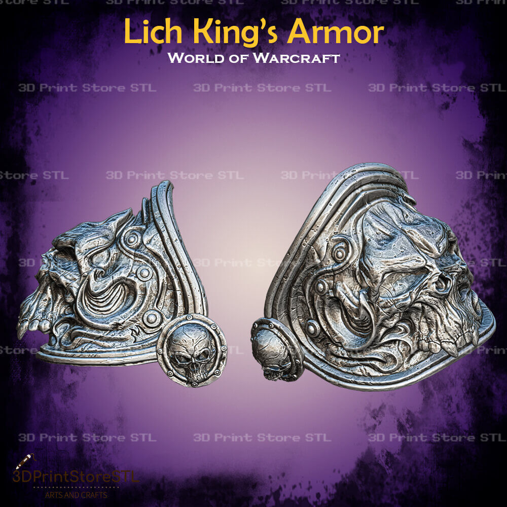 Lich King Armor Cosplay World Of Warcraft - STL File 3D model 3D ...