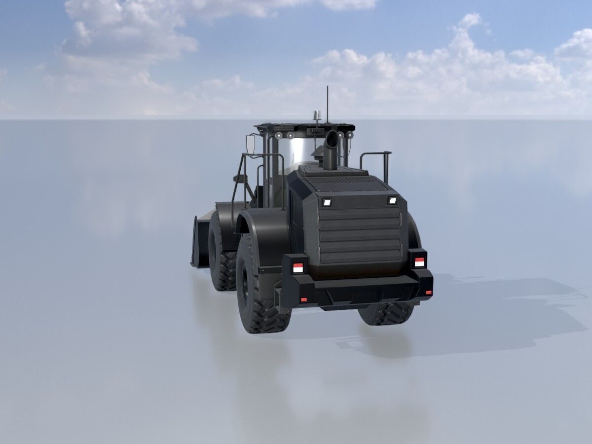 3D model Wheel Loader Black VR / AR / low-poly | CGTrader