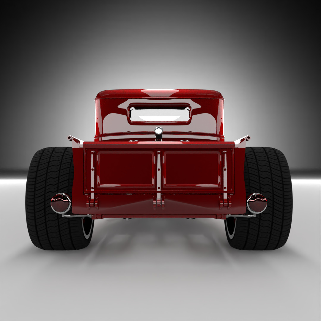 32 Classic Hot Rod Pickup 3D model 3D printable | CGTrader