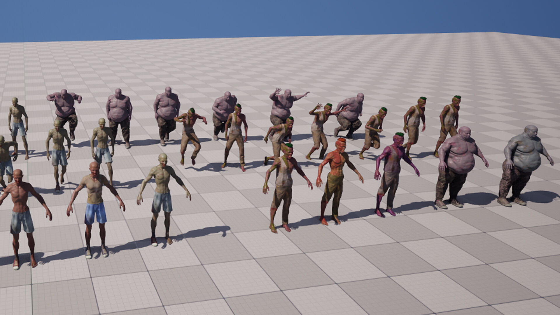 3D model Super Zombie Pack 1A VR / AR / low-poly | CGTrader