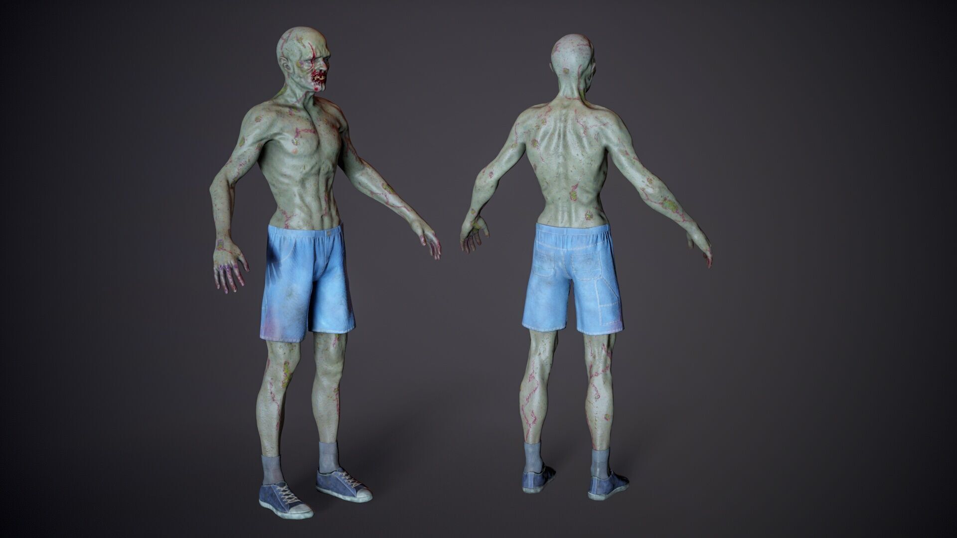 3D model Super Zombie Pack 1A VR / AR / low-poly | CGTrader