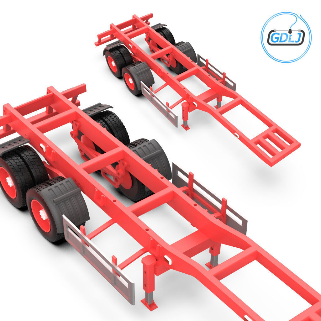 3D Printable Truck Trailer Model 3D model 3D printable | CGTrader
