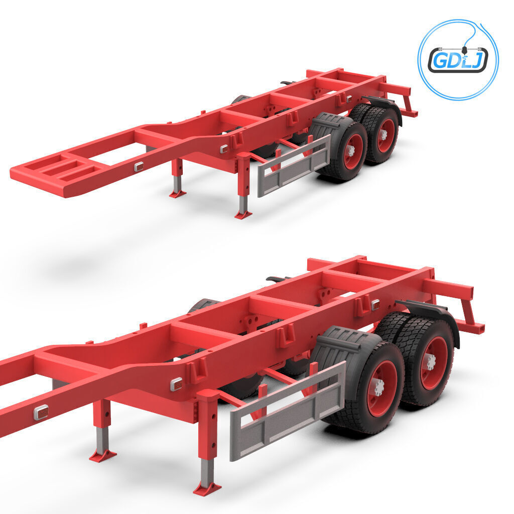 3D Printable Truck Trailer Model 3D model 3D printable | CGTrader