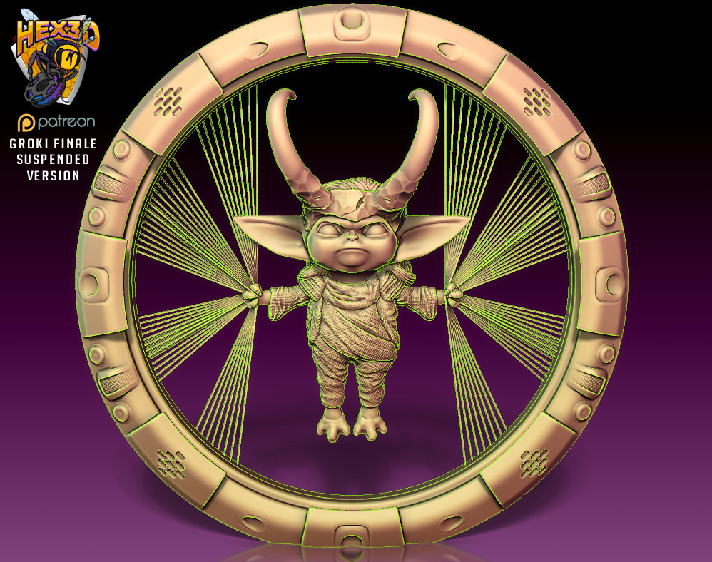 Grogu Groki Series Twin Pack - Loki 3D model 3D printable | CGTrader