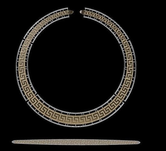 versace pendant bracelet 3D model | CGTrader