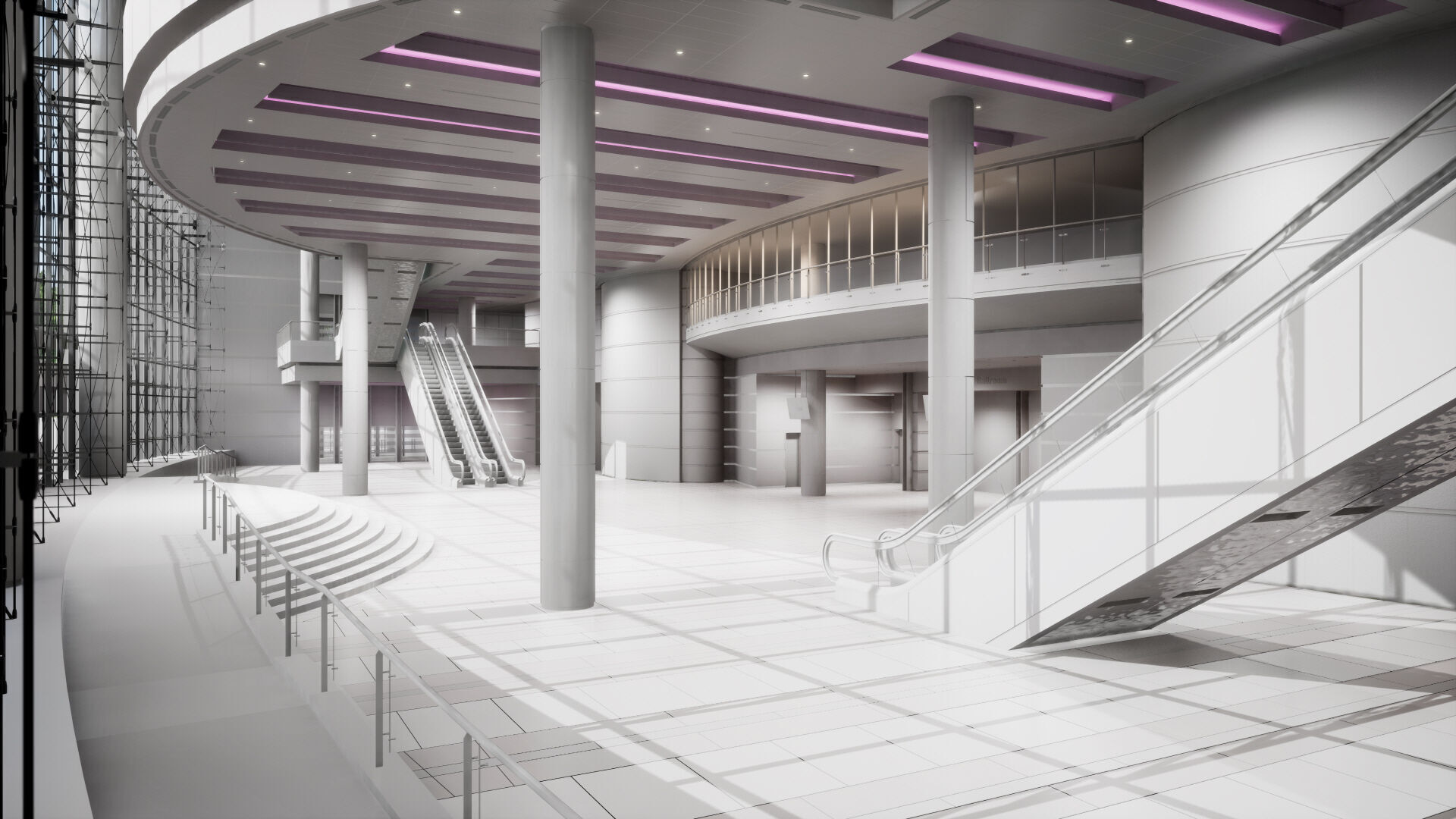 Korea Coex Exhibition Lobby 3D model | CGTrader