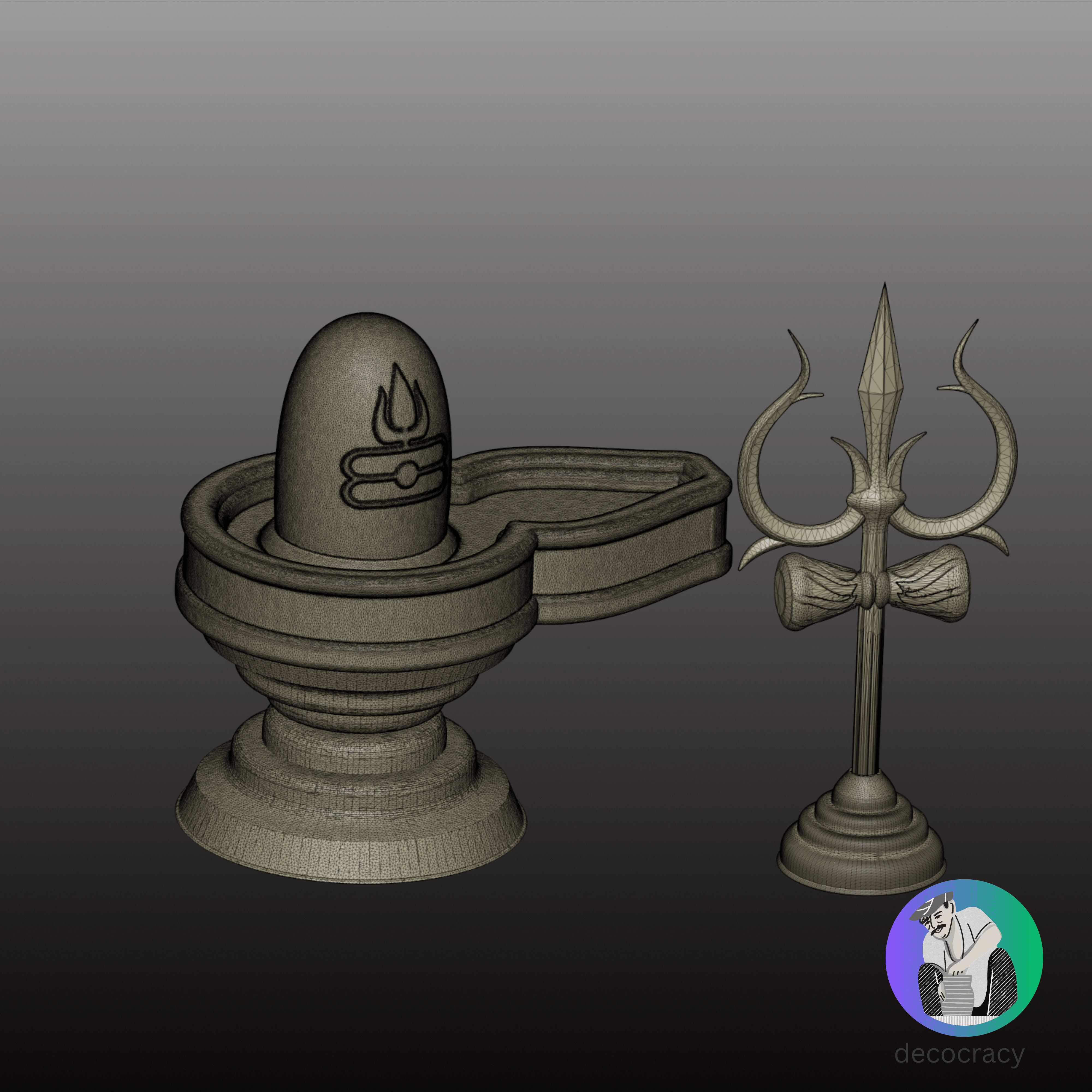 Lord Shiva Shivling Shivalingam Mahakal Idol 7 Inch 3D model 3D ...