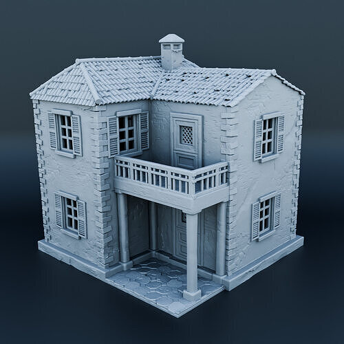Medieval house 3D model 3D printable | CGTrader