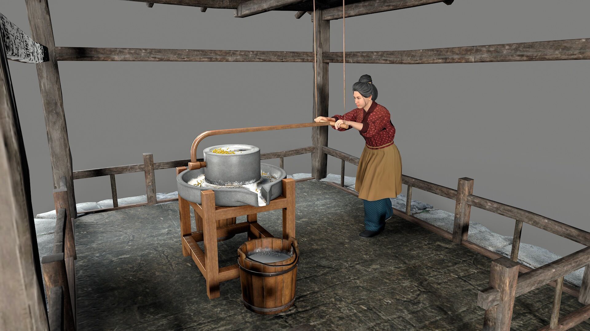 3D model Ancient Chinese farmer VR / AR / low-poly | CGTrader