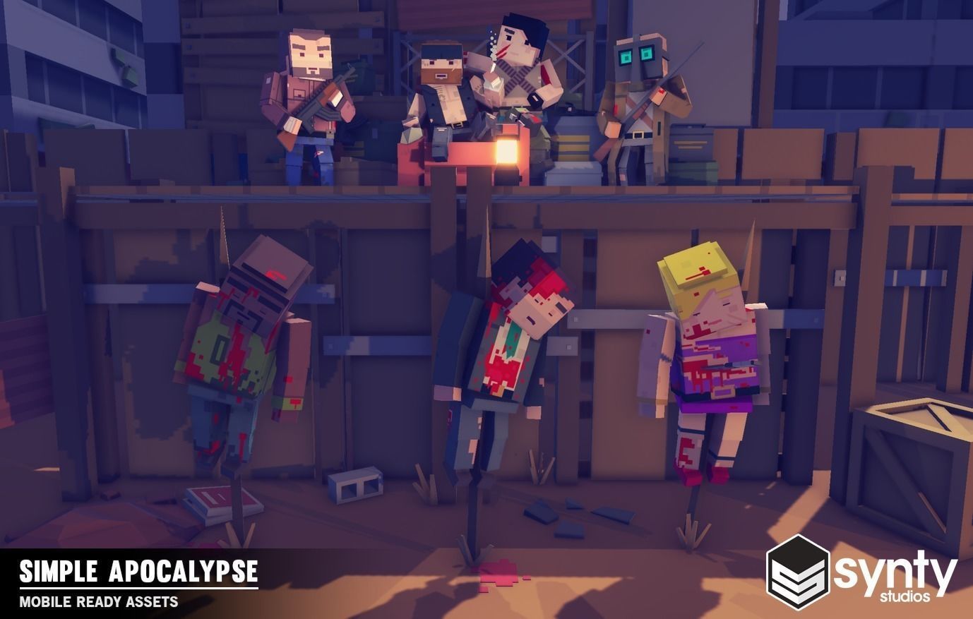 3D model Simple Apocalypse - Cartoon Assets VR / AR / low-poly rigged ...