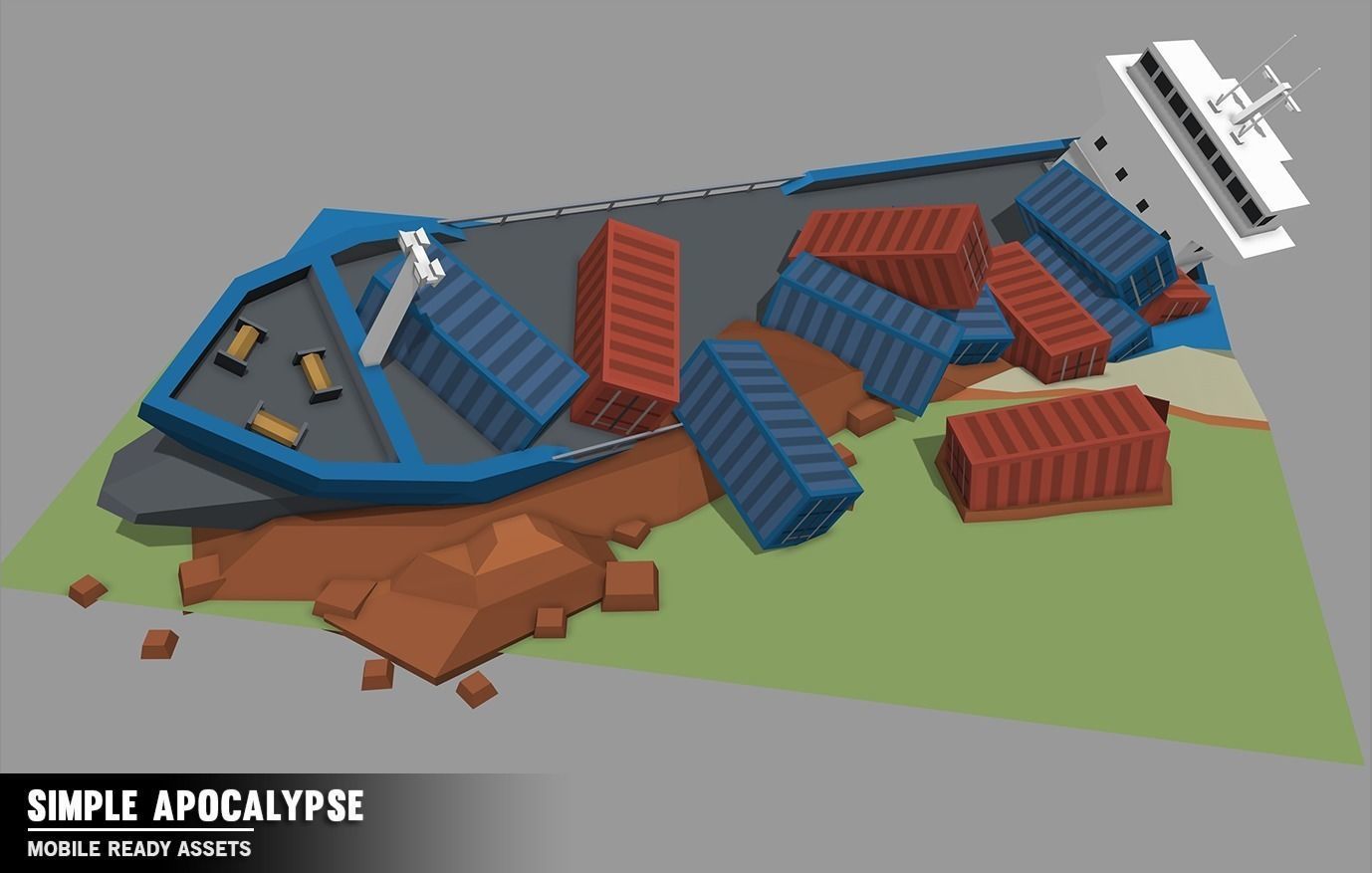 3D model Simple Apocalypse - Cartoon Assets VR / AR / low-poly rigged ...