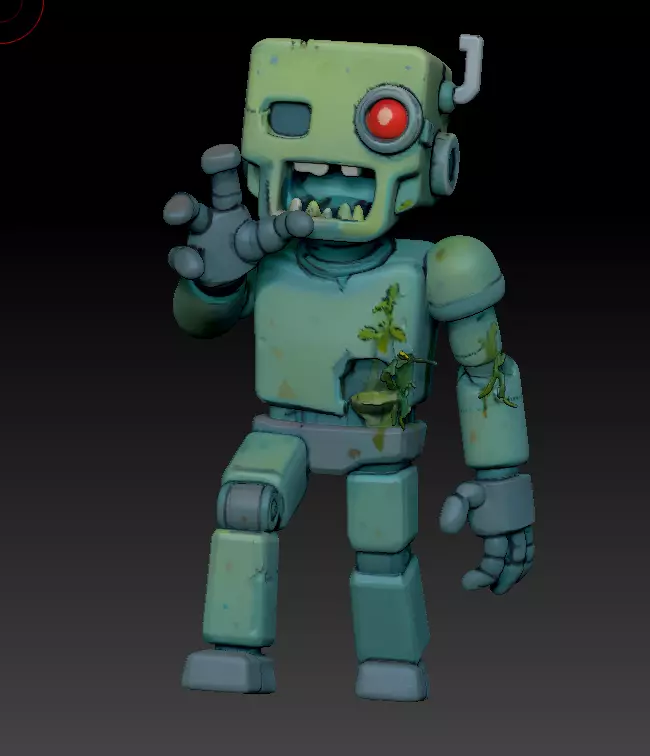 Zombie robot minecraft 3D MODEL 3D model 3D printable | CGTrader