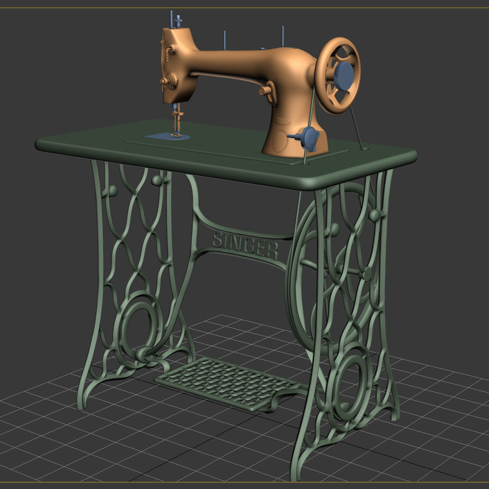 Singer Sewing Machine 3D model | CGTrader