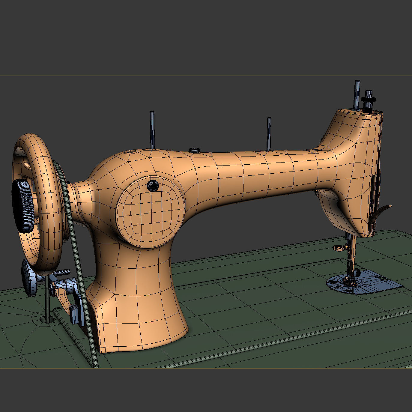 Singer Sewing Machine 3D model | CGTrader