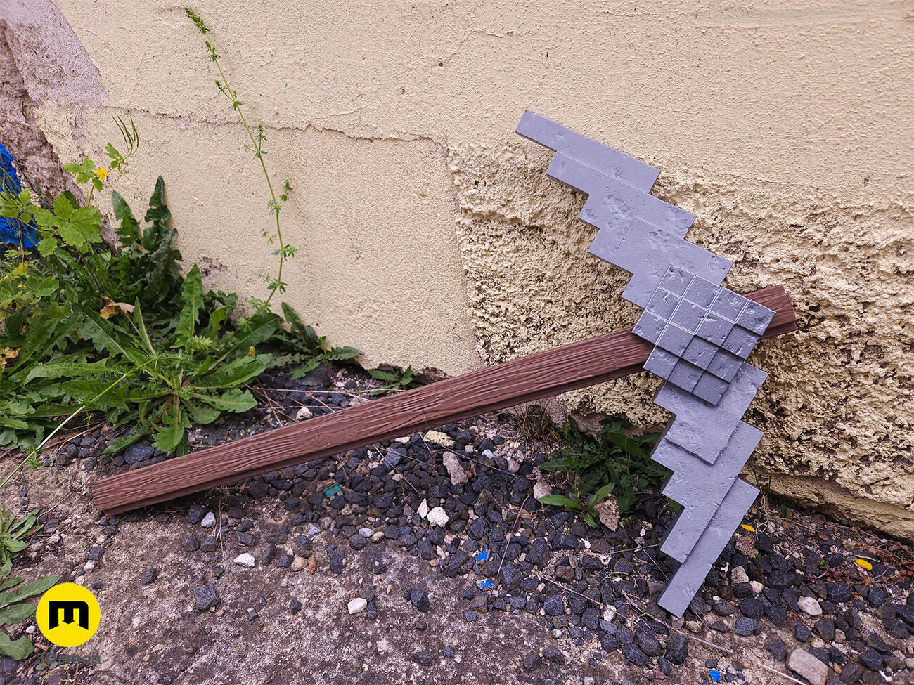 Minecraft Movie Pickaxe 3D model 3D printable | CGTrader