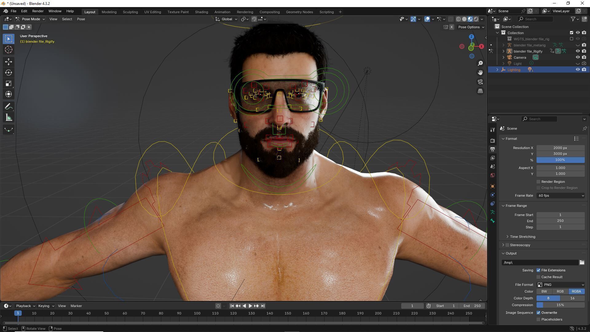 3D model RIck Realistic Male Bodybuilder Character PBR Rigged VR / AR ...