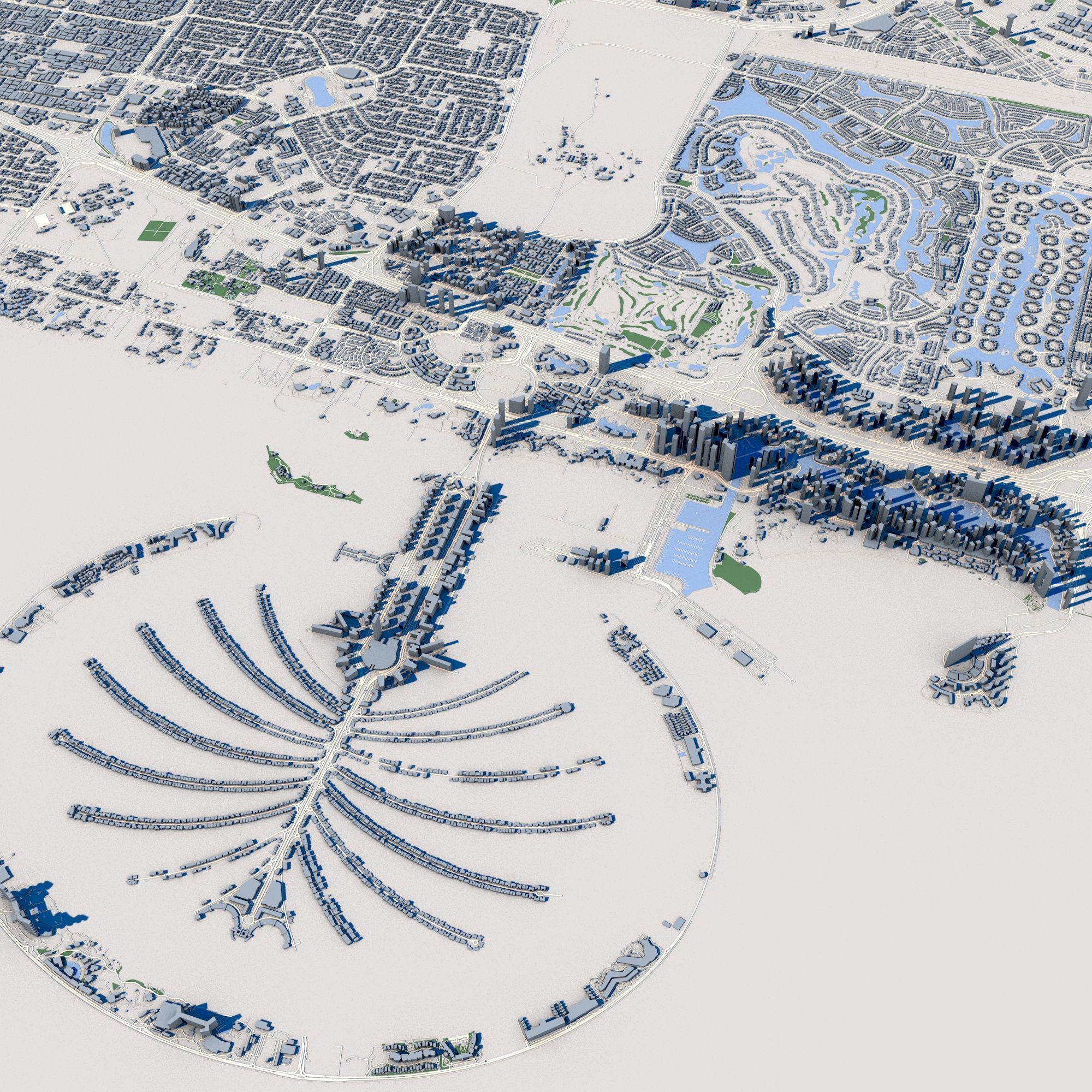 Dubai City United Arab Emirates 3D model | CGTrader