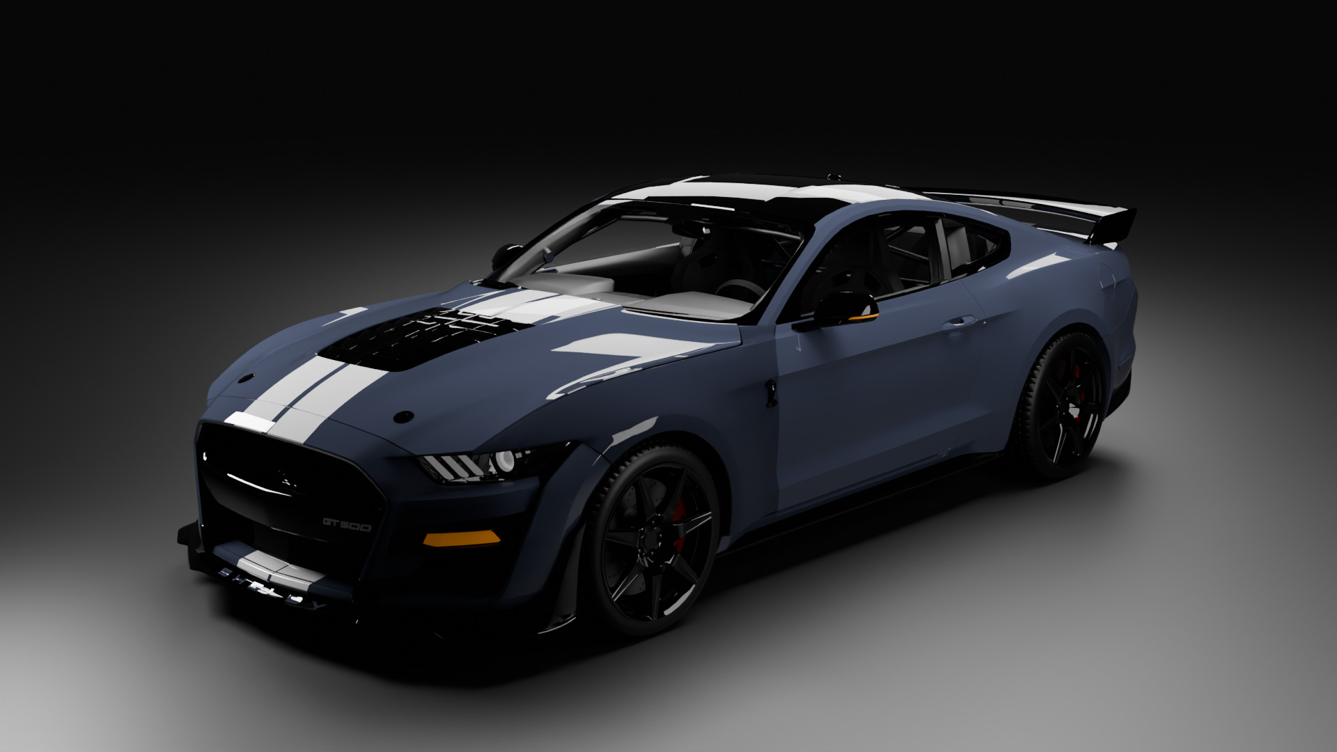 Mustang Shelby GT500 free VR / AR / low-poly 3D model rigged | CGTrader